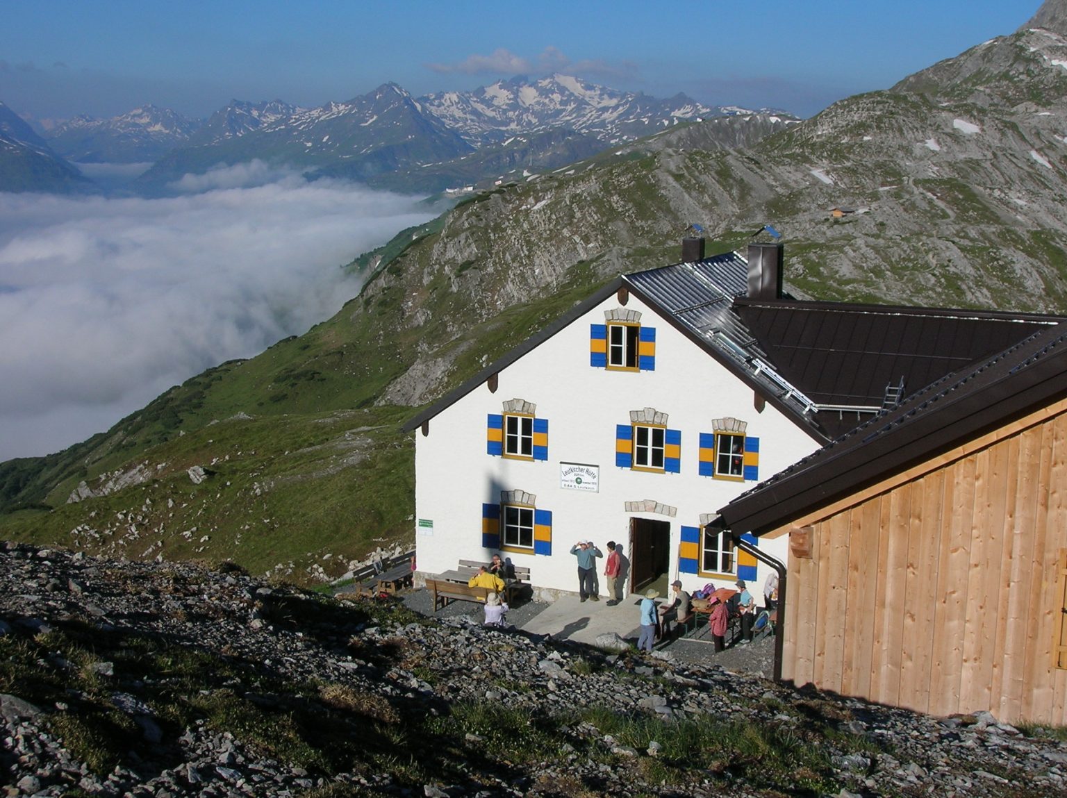 Die Hütte in den Lechtaler Alpen - Leutkircher Hütte